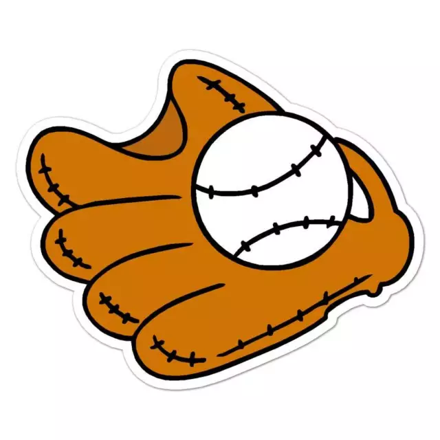 Baseball Glove Sticker Indoor Outdoor Phone Decal Water Bottle Stickers ...
