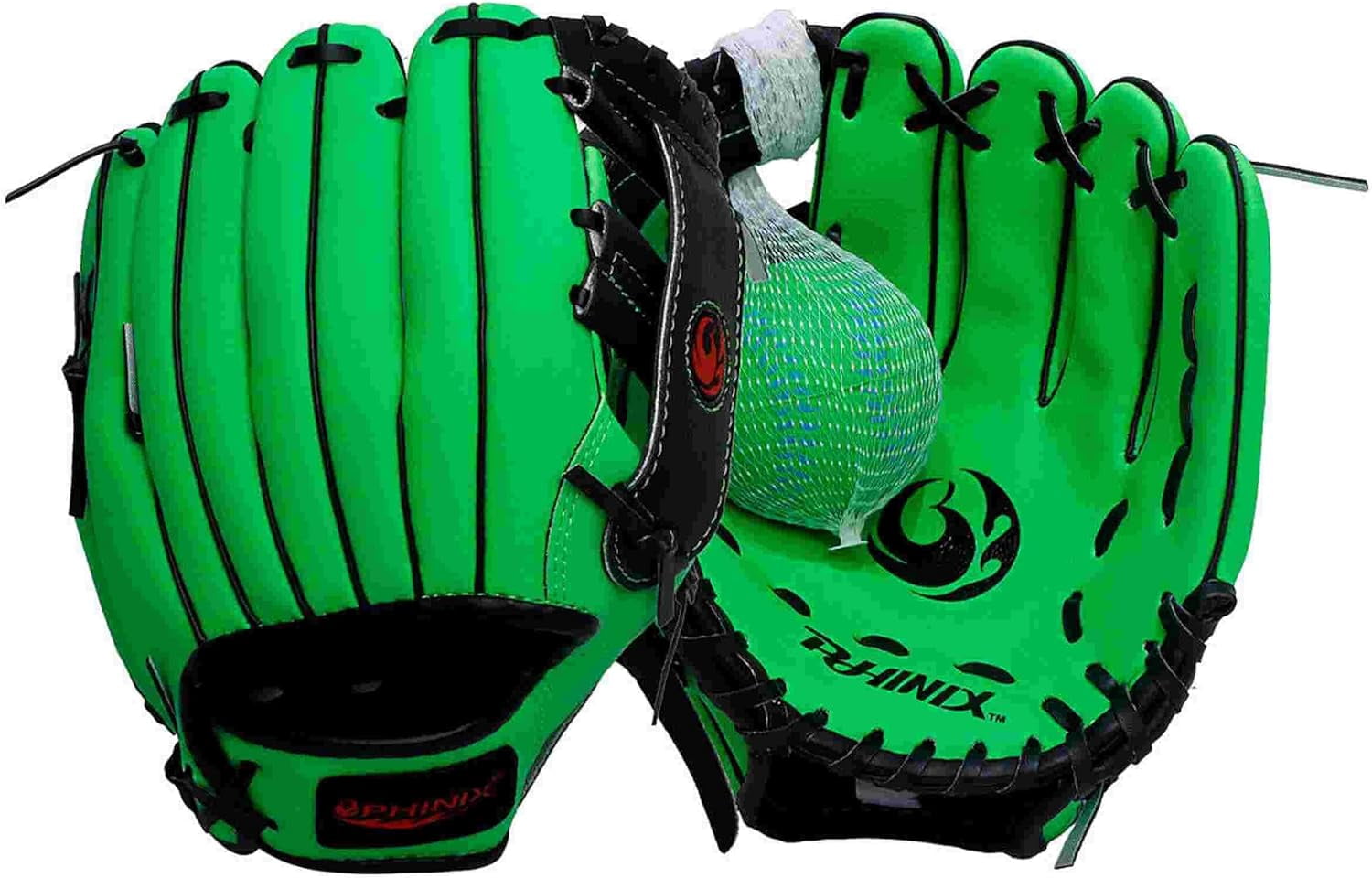 Baseball Glove Tee Ball Mitts with Soft Ball for Kids Play & Training 8 ...