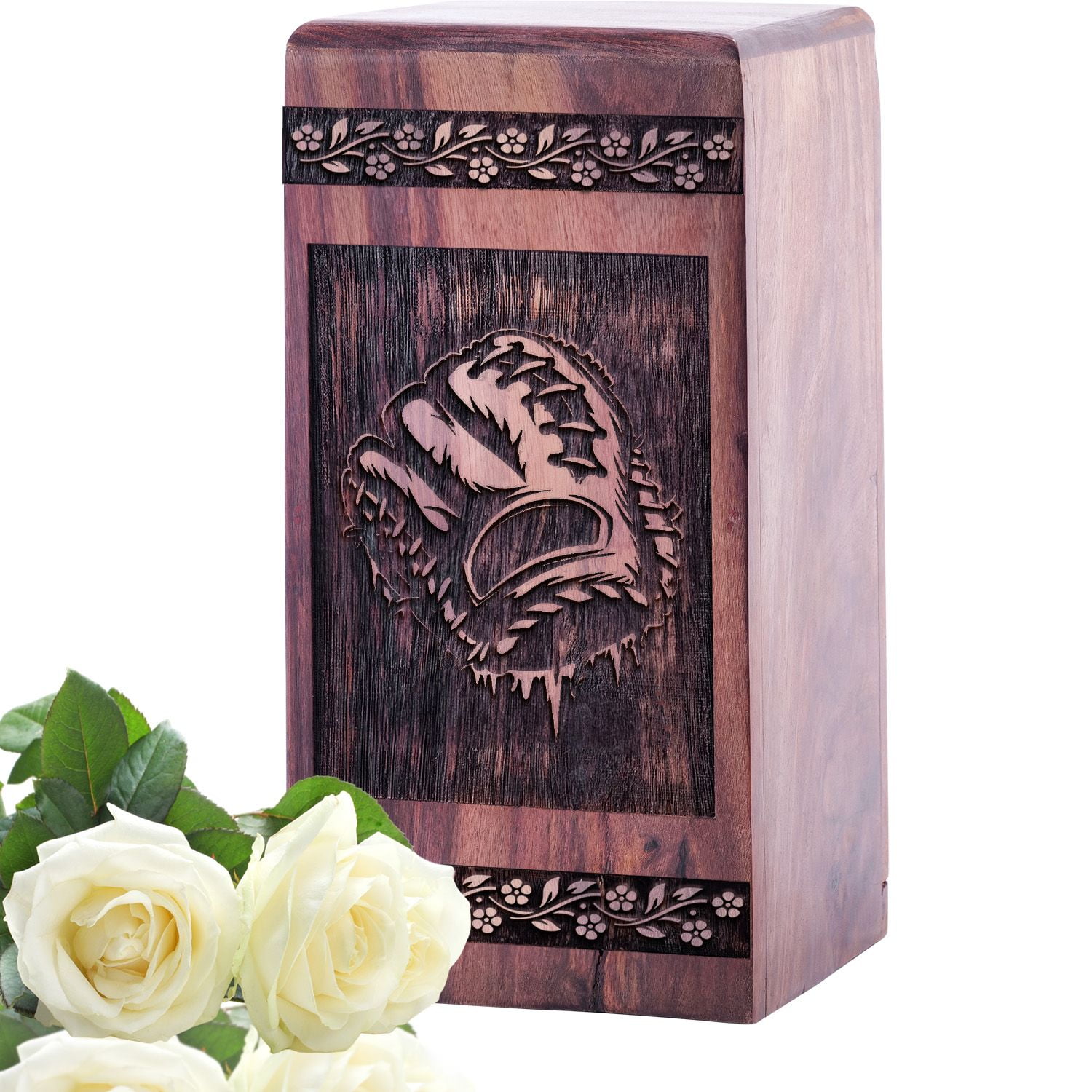 Baseball Glove Urn - Cremation Urns For Human Ashes - Wooden Urn For ...