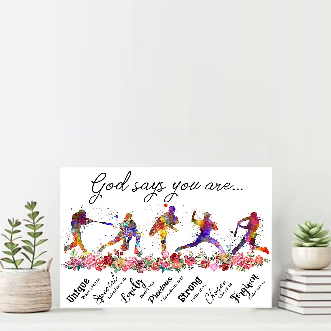 Baseball God Says You Are Unique Poster Baseball Poster Gift for ...