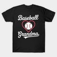 Baseball Grandma Baseball Heart Simple Elegant Love Symbol Art Unisex T ...