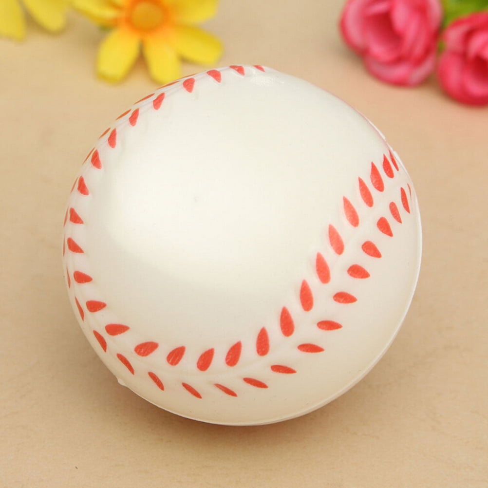 Baseball Hand Wrist Exercise Stress Relief Relaxation Squeeze Soft Foam ...