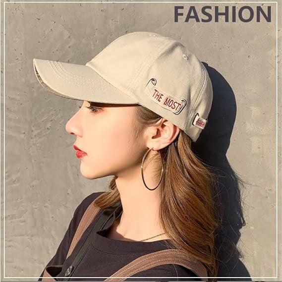 Baseball Hat, Baseball Caps, Beige Cotton Polyeste All-Matching ...