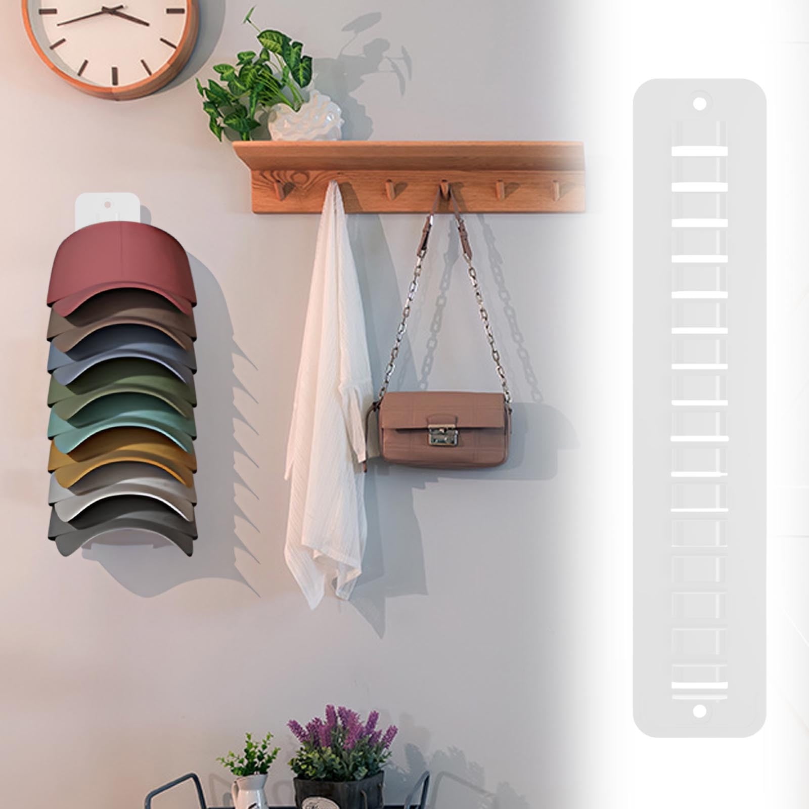 Baseball Hat Holder,Adhesive Vertical Hat Rack,Closet Hat Organizer ...
