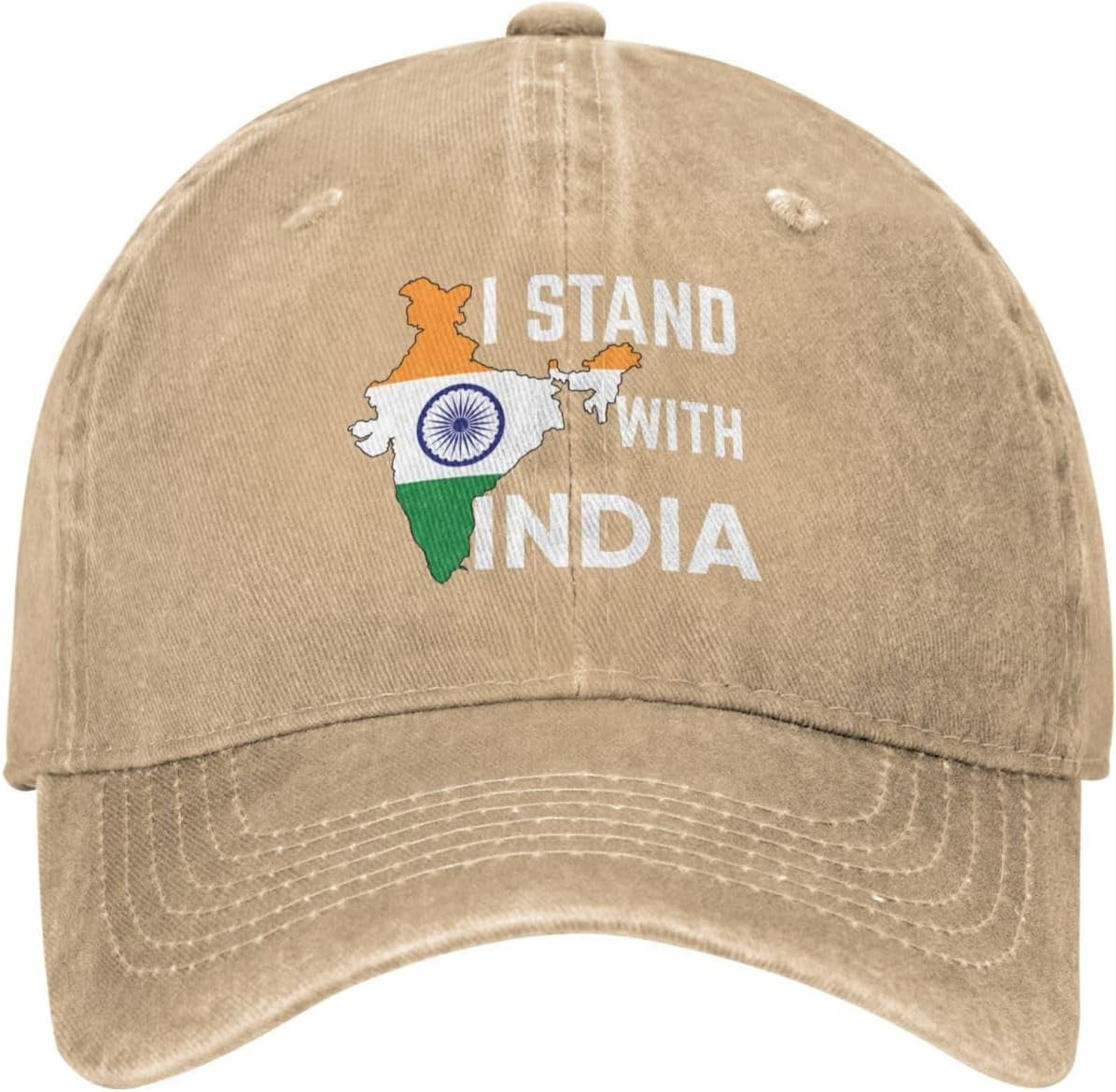 Baseball Hat I Stand with India, India Strong Message Cap, Adjustable ...