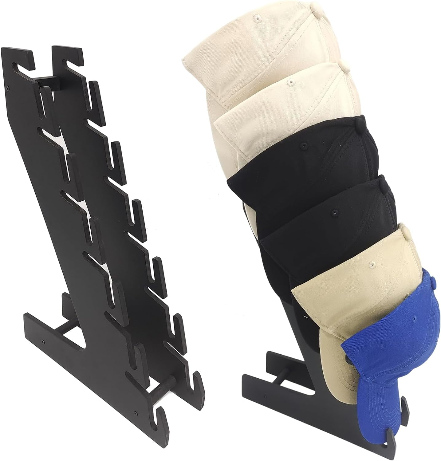 Baseball Hat Organizer, Set of 2, Cap Holder Organizer Hat Hangers for ...