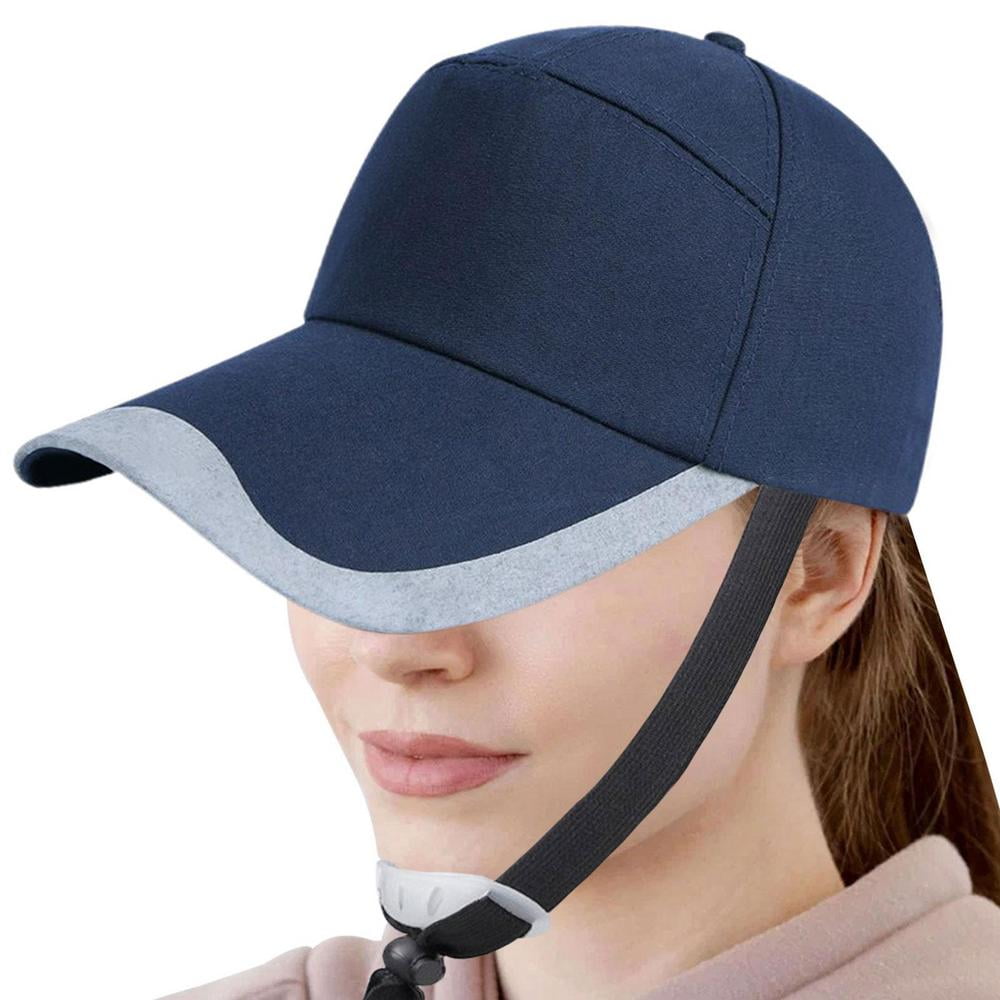 Baseball Hats for Men Breathable Cycling Hat with Goggles Safety Caps ...