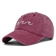 Baseball Hats for Women Men Denim Retro Washed Destroyed Peaked Solid ...