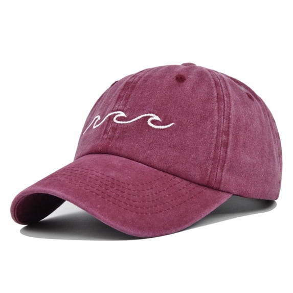 Baseball Hats for Women Men Denim Retro Washed Destroyed Peaked Solid ...