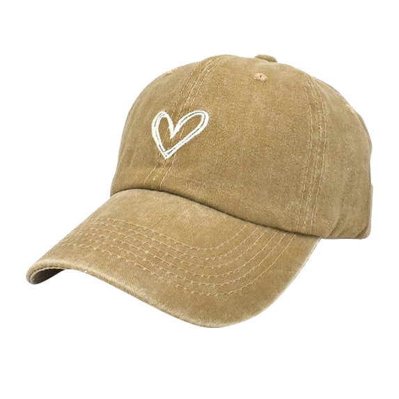 Baseball Hats for Women Men Love Embroidered Washed Sun Protection ...