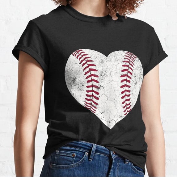 Baseball Heart Cute Mom Dad Brother Sister Family Baseball Classic T ...