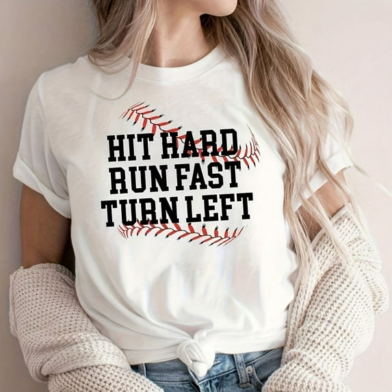 Baseball , Hit Hard Run Fast Turn Left , Baseball Mom , Baseball Sches ...