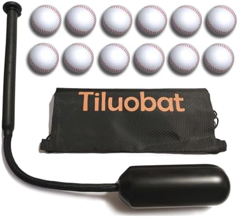 Baseball Hitting Trainer Set - Included 12 White Training Balls Train ...