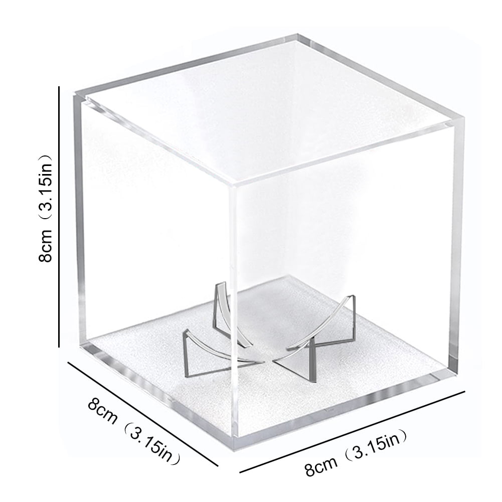 Baseball Holder Display Case,Acrylic Square Baseball Holder, Clear Cube ...