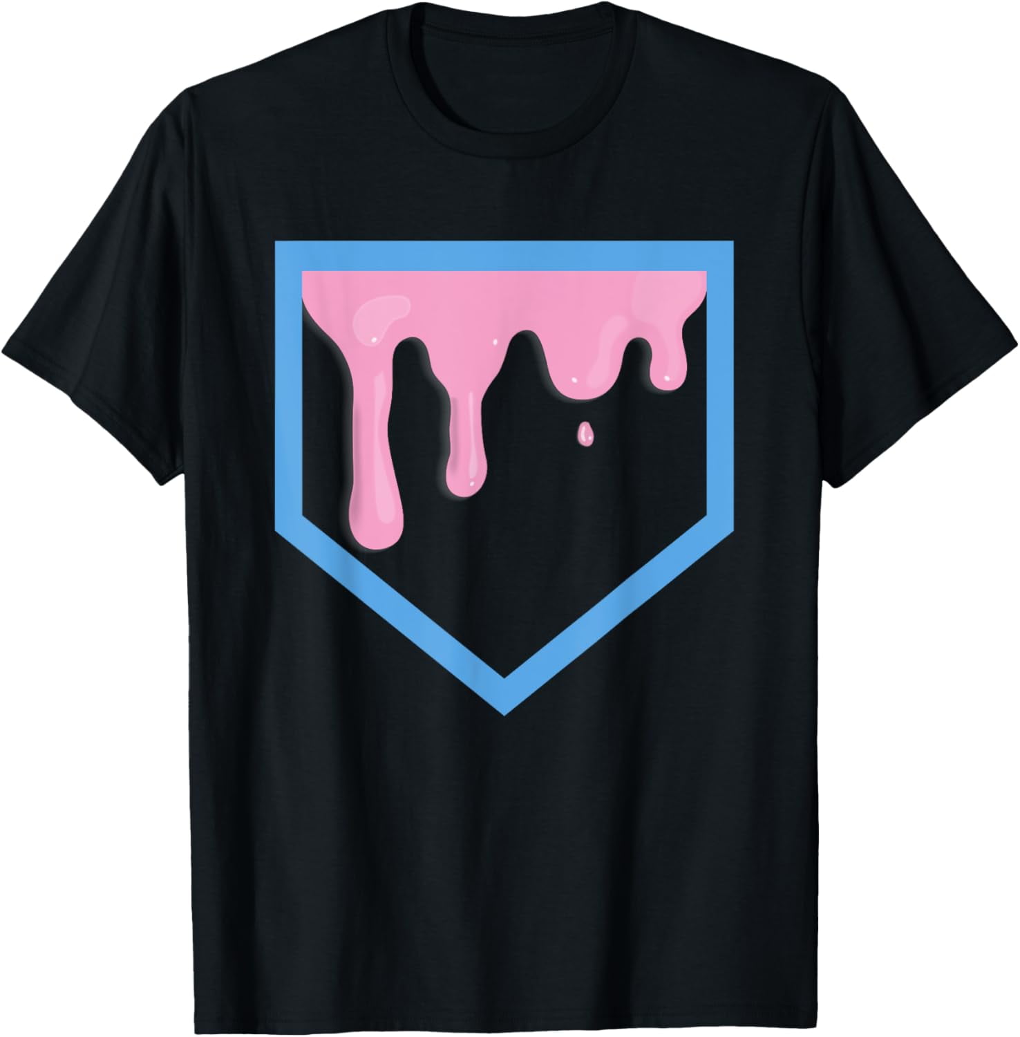 Baseball Home Plate Drip, Cool Baseball Home Plate Drip T-Shirt ...