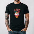 Baseball Home Plate Ice Cream Respect The Game Graphic T Shirt Fans,for ...