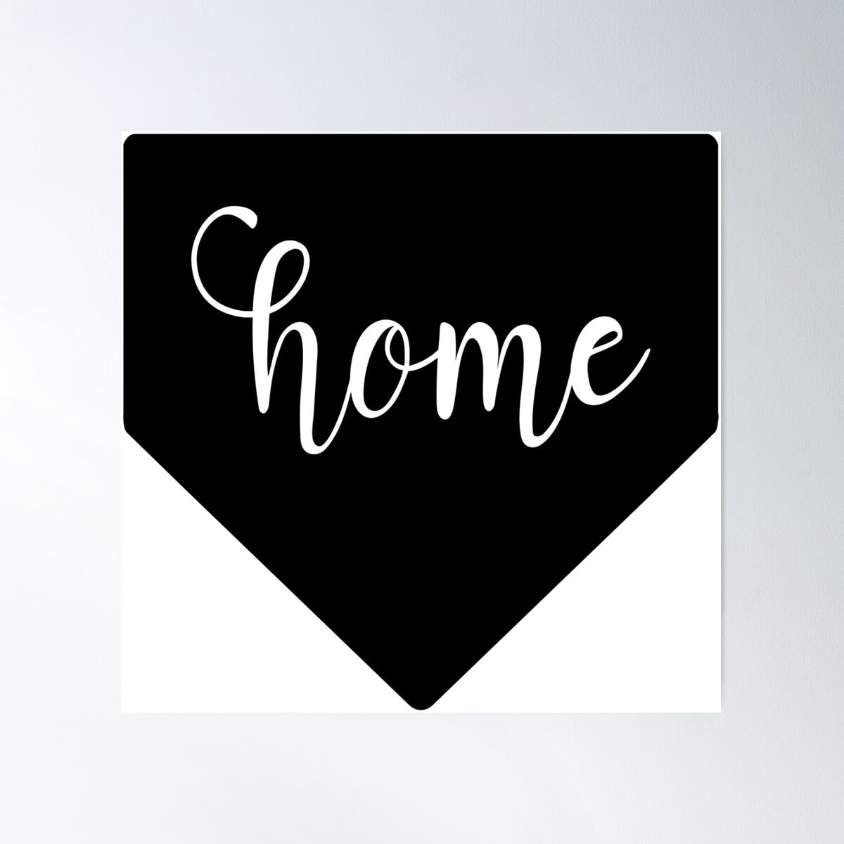 Baseball Home Plate Poster Wall Art, Modern Wall Decor For Living Room ...