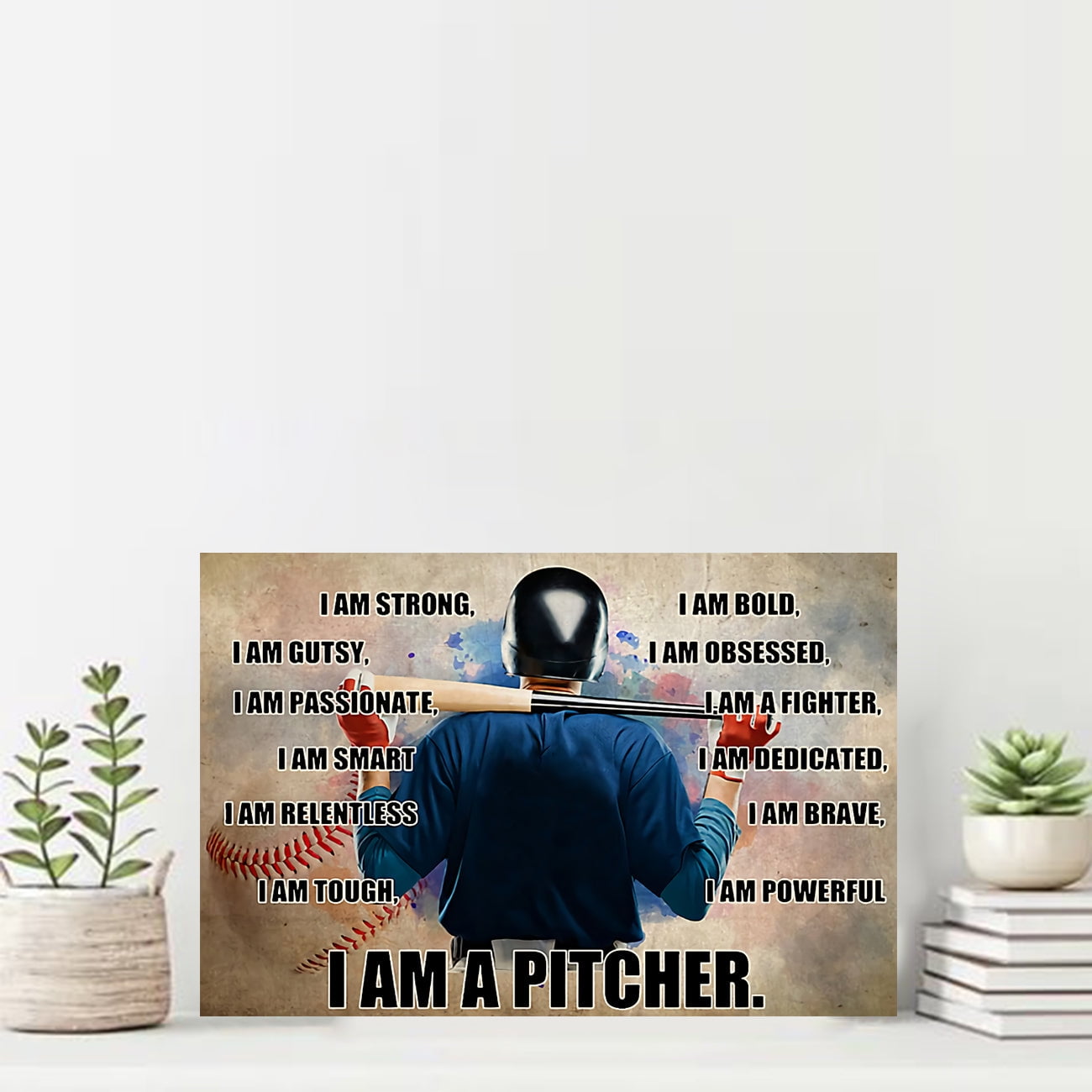 Baseball I Am A Pitcher Poster Baseball Poster Gift for baseball Lover ...