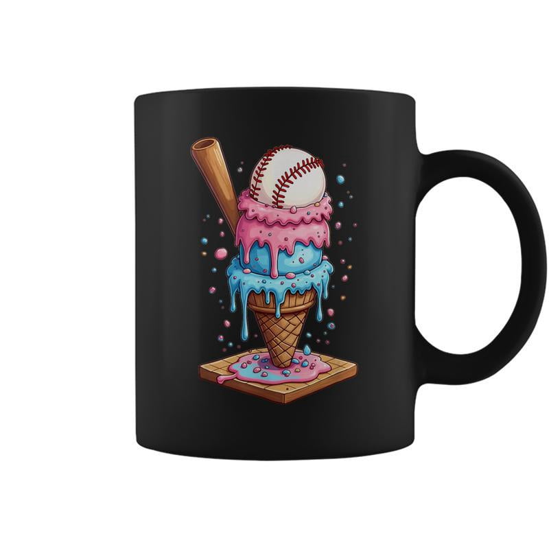 Baseball Ice Cream Drip 101 Cone For Boys Coffee Mugs - Walmart.com