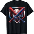 Baseball Ice Cream Drip 4Th Of July Red White Blue T-Shirt - Walmart.com