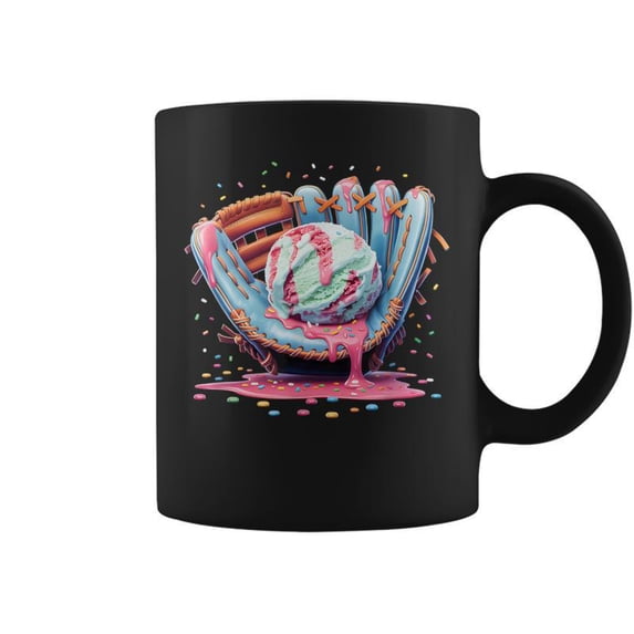 Baseball Ice Cream Drip Youth Respect The Drip Coffee Mugs - Walmart.com