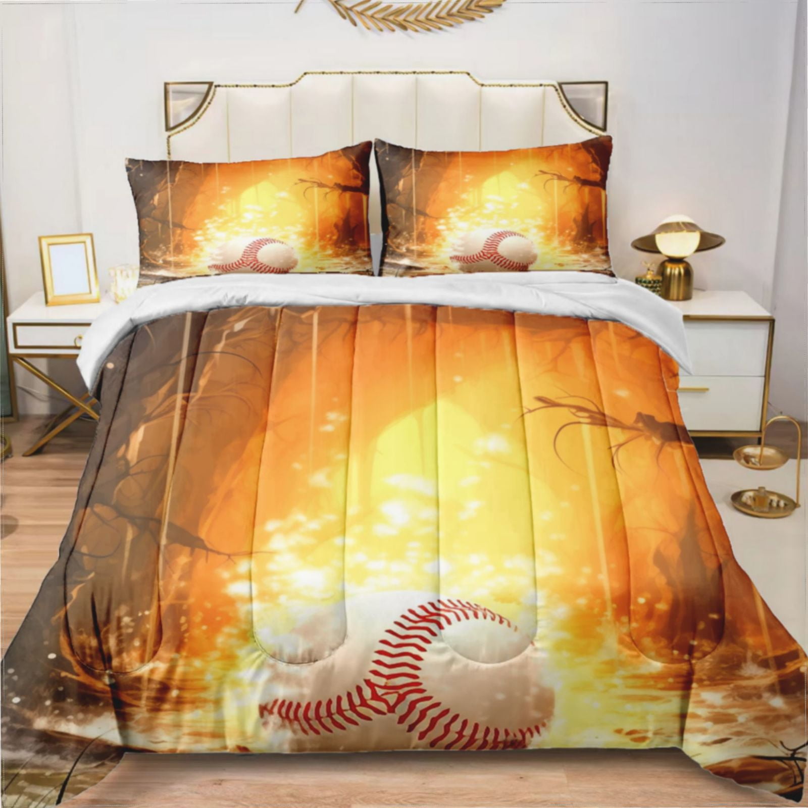 Baseball In A Fairyland Forest (4) Comforter Set Bedding Set Duvet Set ...