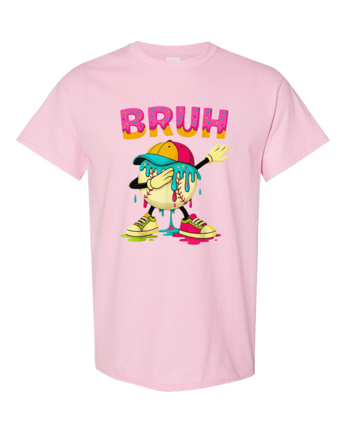 Baseball Inspired Drip Style Illustration Fun Unisex T-Shirt, for men ...