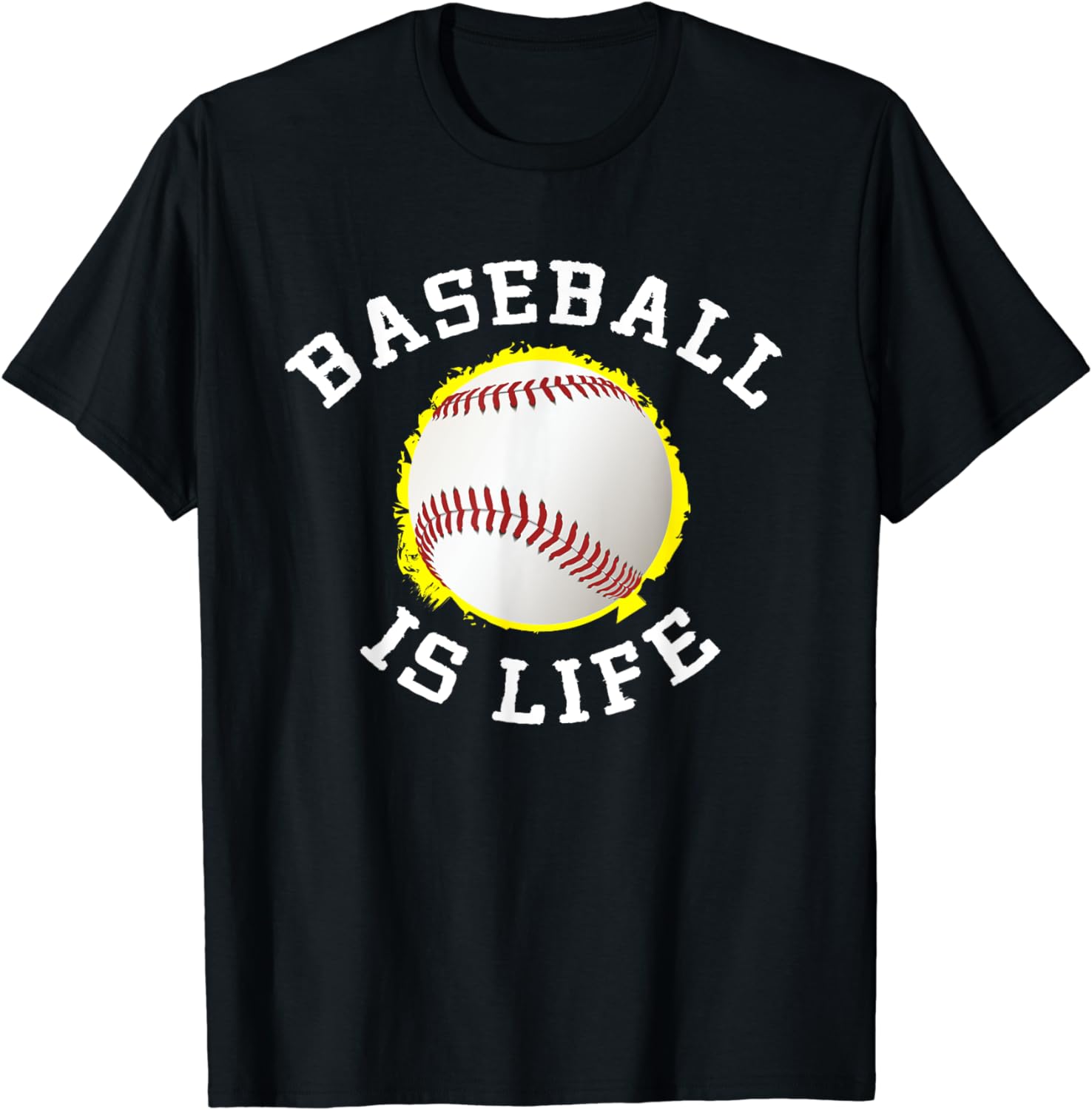 Baseball Is Life Player Fan Saying Athlete Little League T-Shirt ...
