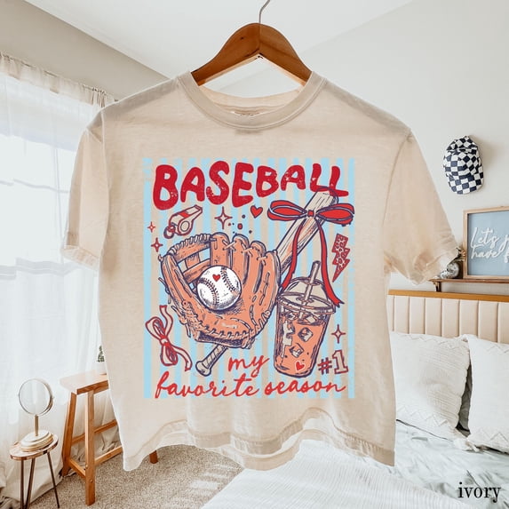Baseball Is My Favorite Season Crop Shirt Baseball Mom Shirts Gift for ...