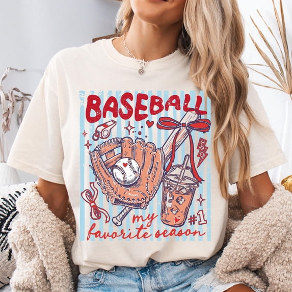 Baseball Is My Favorite Season Shirt Retro Baseball Shirt Baseball Mom ...