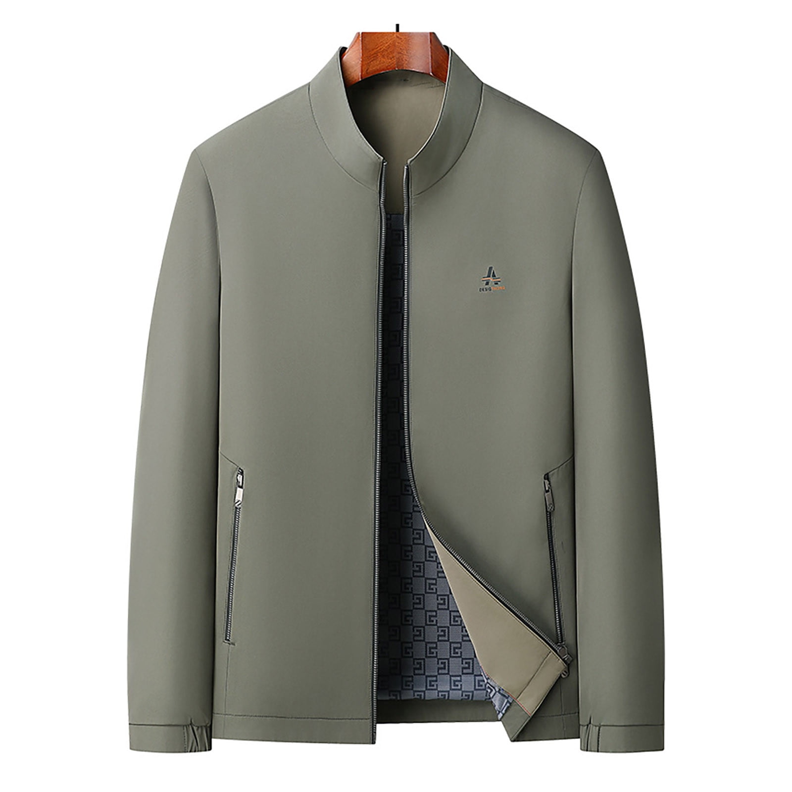 Baseball Jacket Men Waterproof Jackets for Men Padded Outdoor Varsity ...