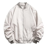 Baseball Jackets for Men with Pockets Zip Up Long Sleeve Coats Mens ...