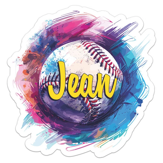 Baseball Jean Sticker Phone Decal Water Bottle Stickers Car Decals ...