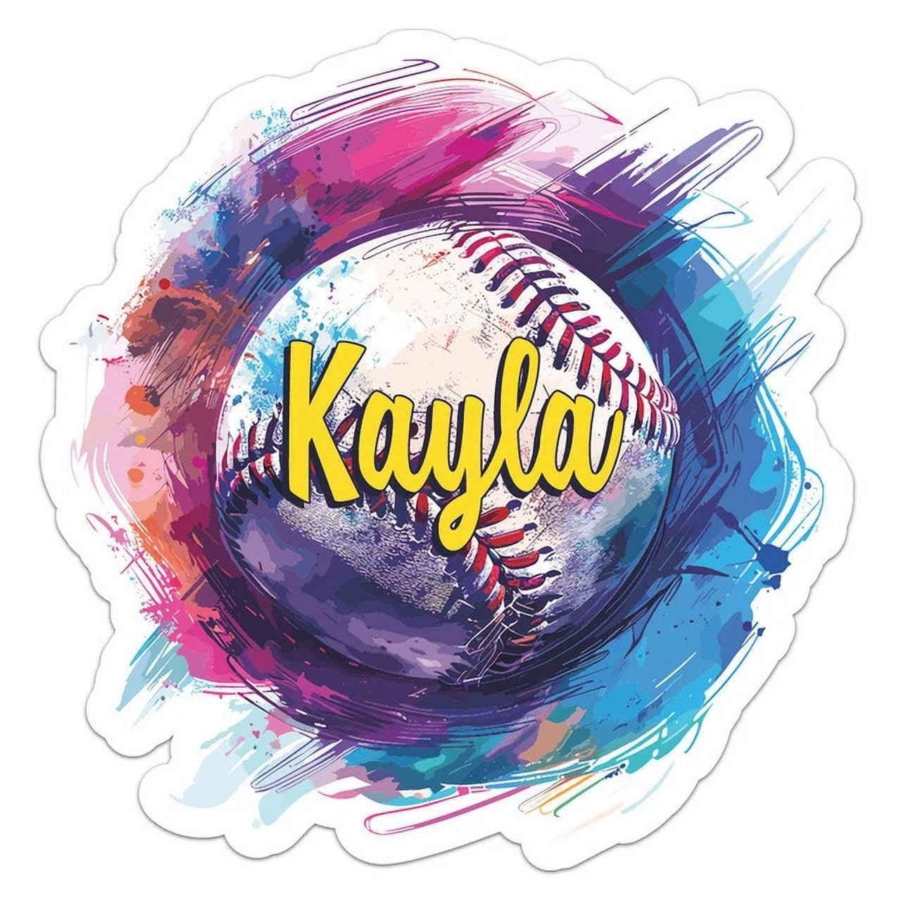 Baseball Kayla Sticker Phone Decal Water Bottle Stickers Car Decals ...