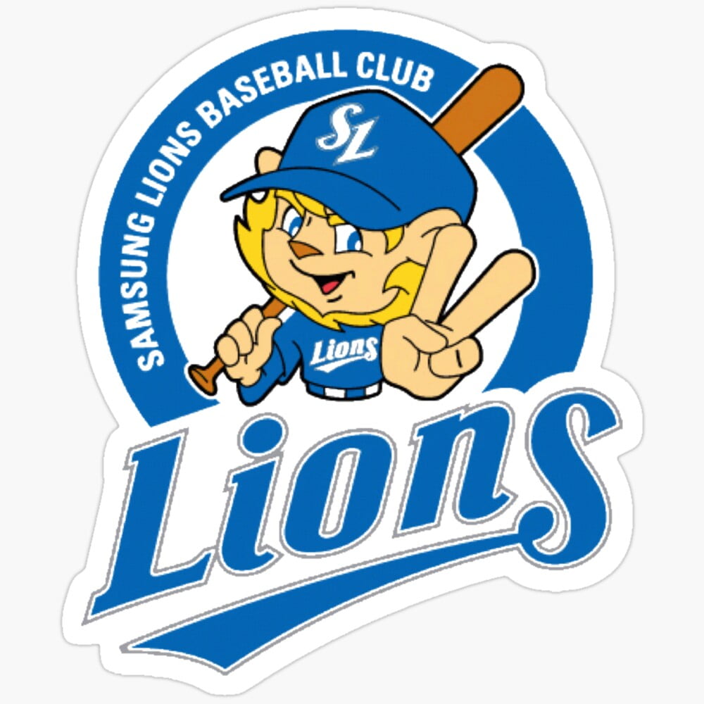 Baseball - Kbo - Daegu Samsung Lions Sticker Phone Decal Water Bottle ...