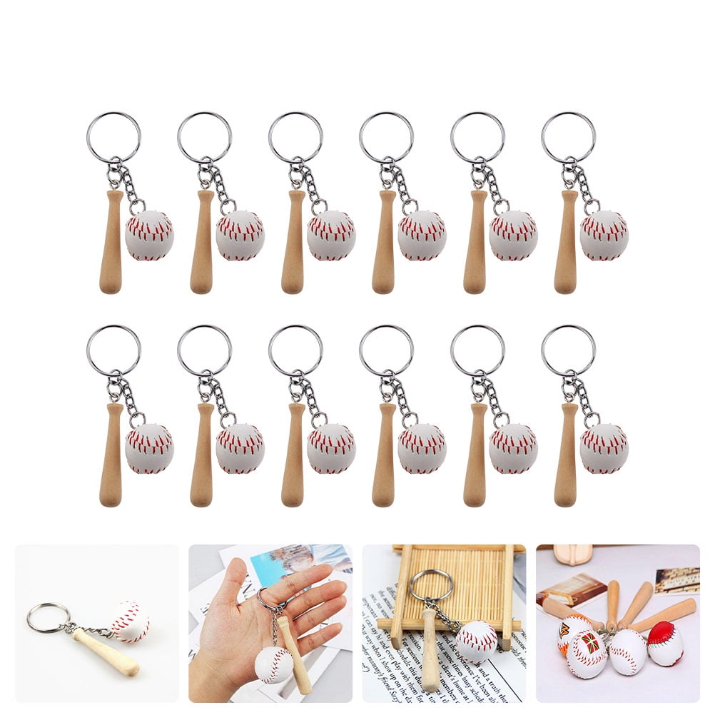 Baseball Keychain Party Key Pendant Keychain Keychains Sports Bat Charm ...
