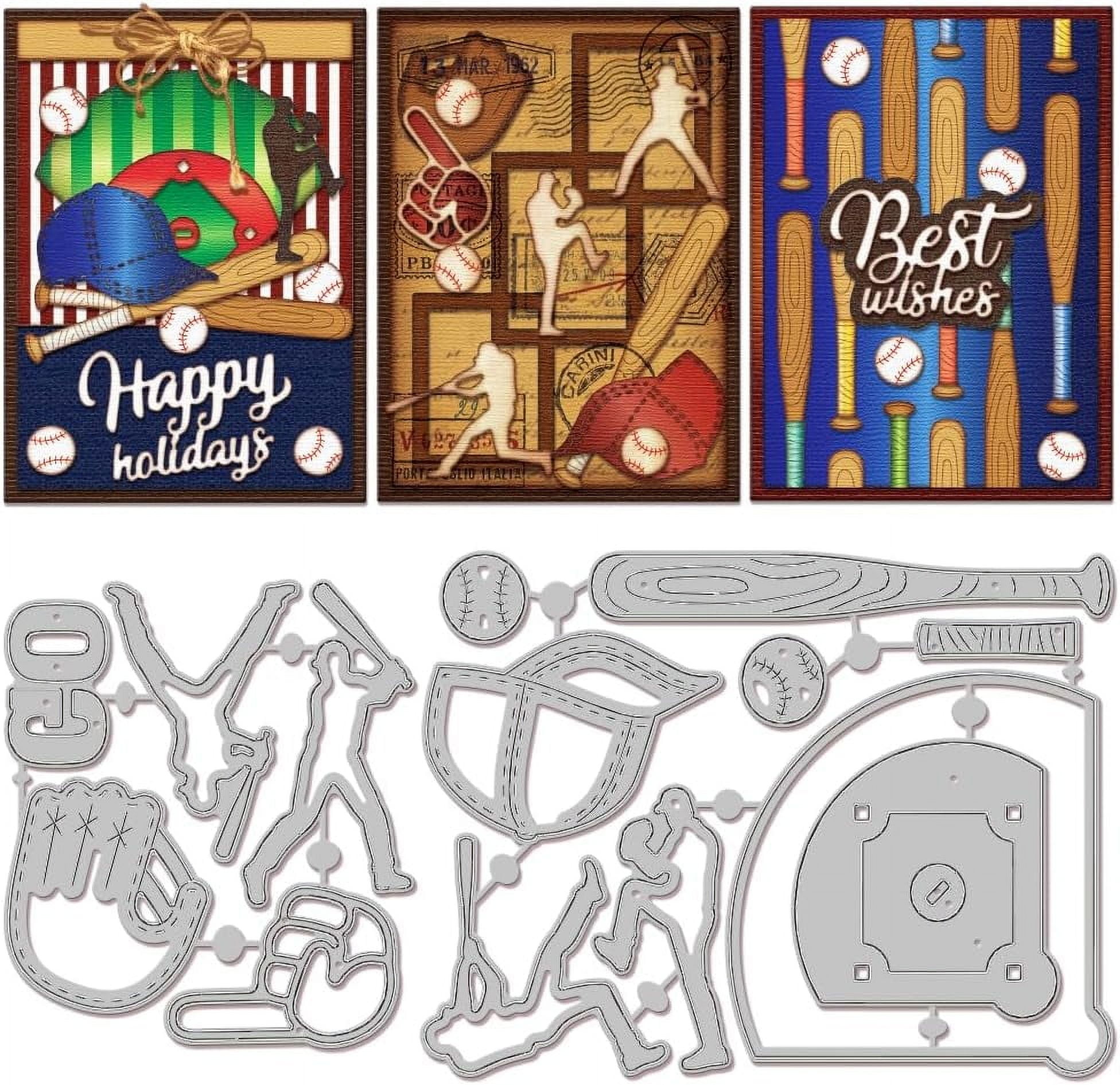 Baseball Kit Cutting Dies for DIY Scrapbooking Metal Sports Men Cut ...