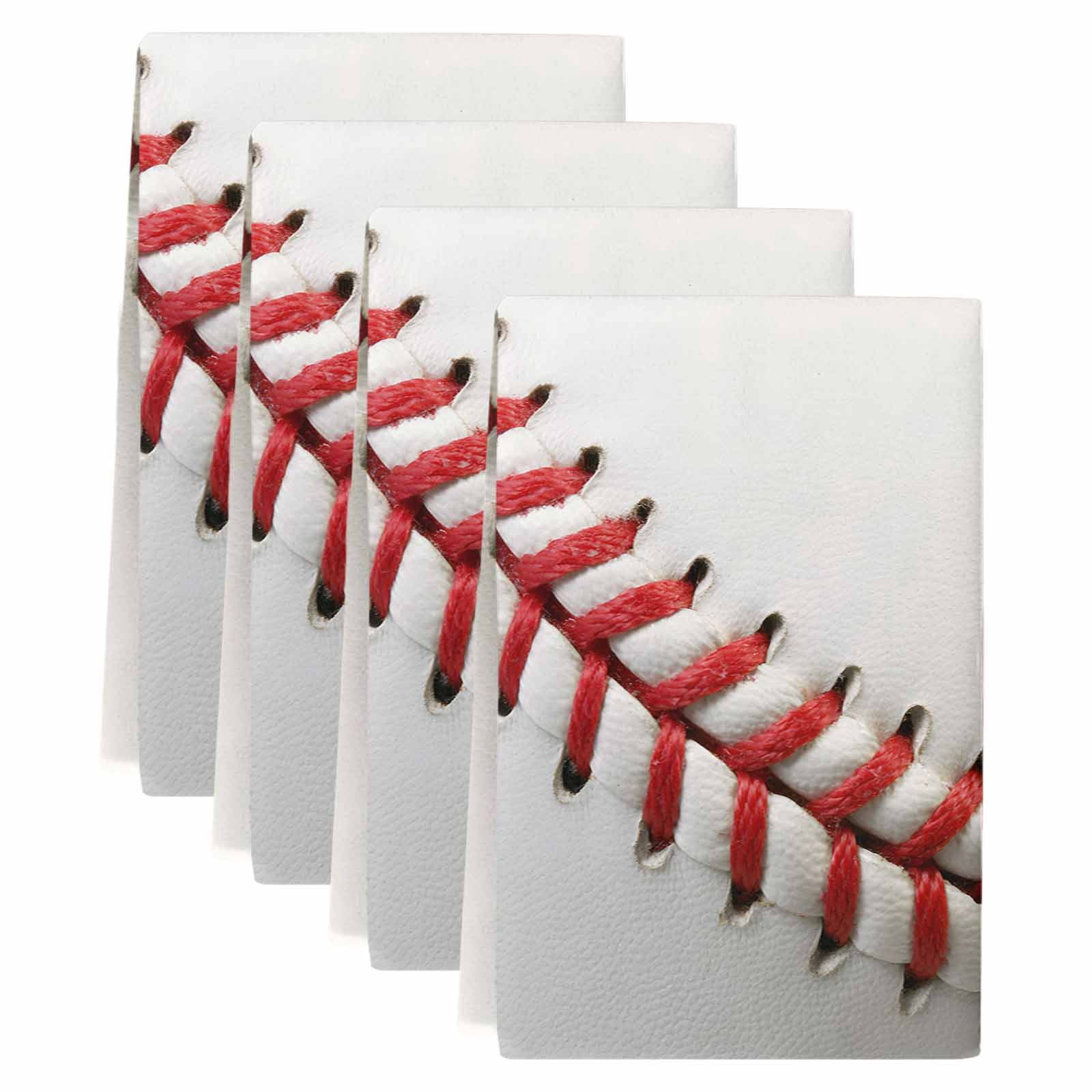Baseball Kitchen Towels Set of 4, Absorbent Microfiber Dish Tea Towels ...