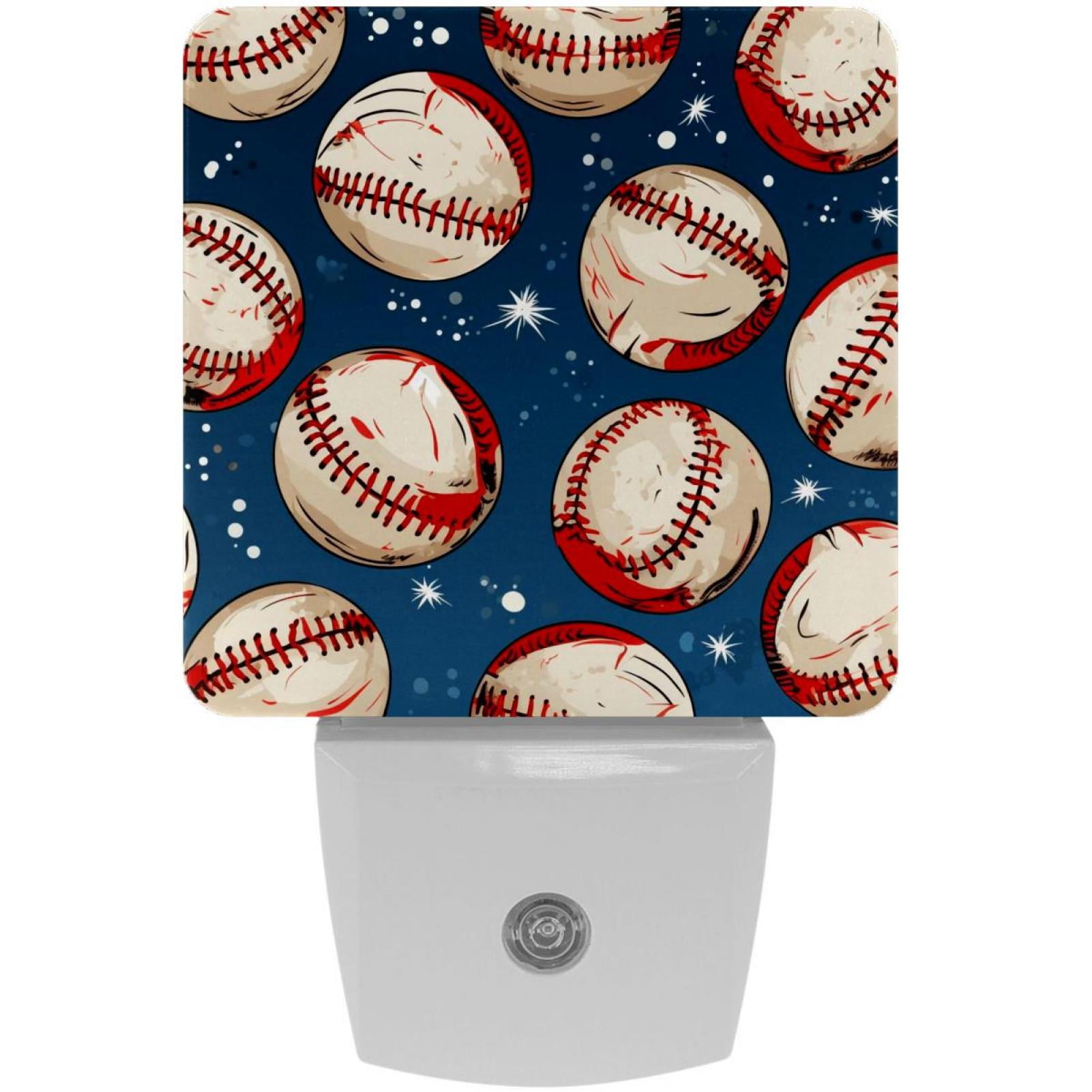 Baseball LED Square Night Lights for Bedroom and Living Room ...