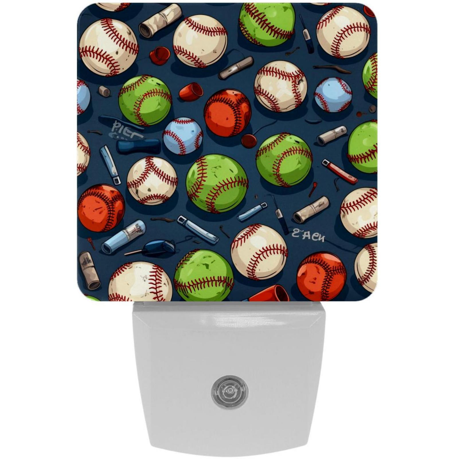 Baseball LED Square Night Lights for Bedroom and Living Room ...