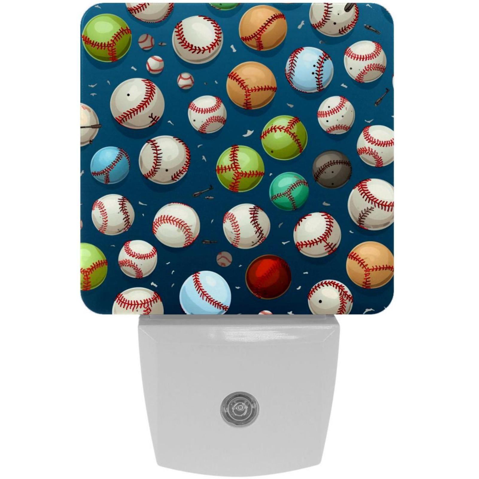 Baseball LED Square Night Lights for Bedroom and Living Room ...