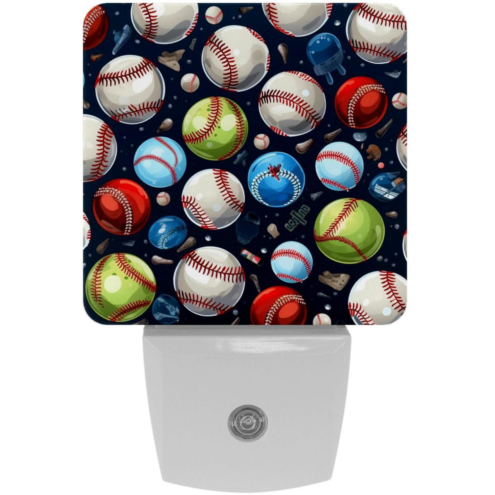 Baseball LED Square Night Lights - Modern Design, Energy Efficient ...