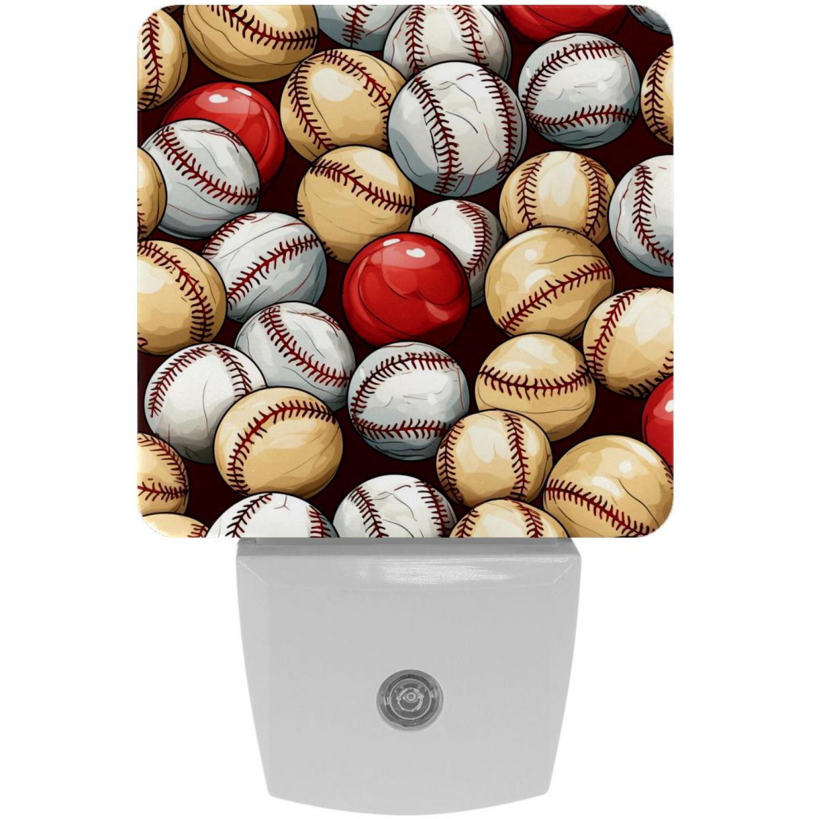 Baseball LED Square Night Lights- Modern and Energy Efficient Bedside ...