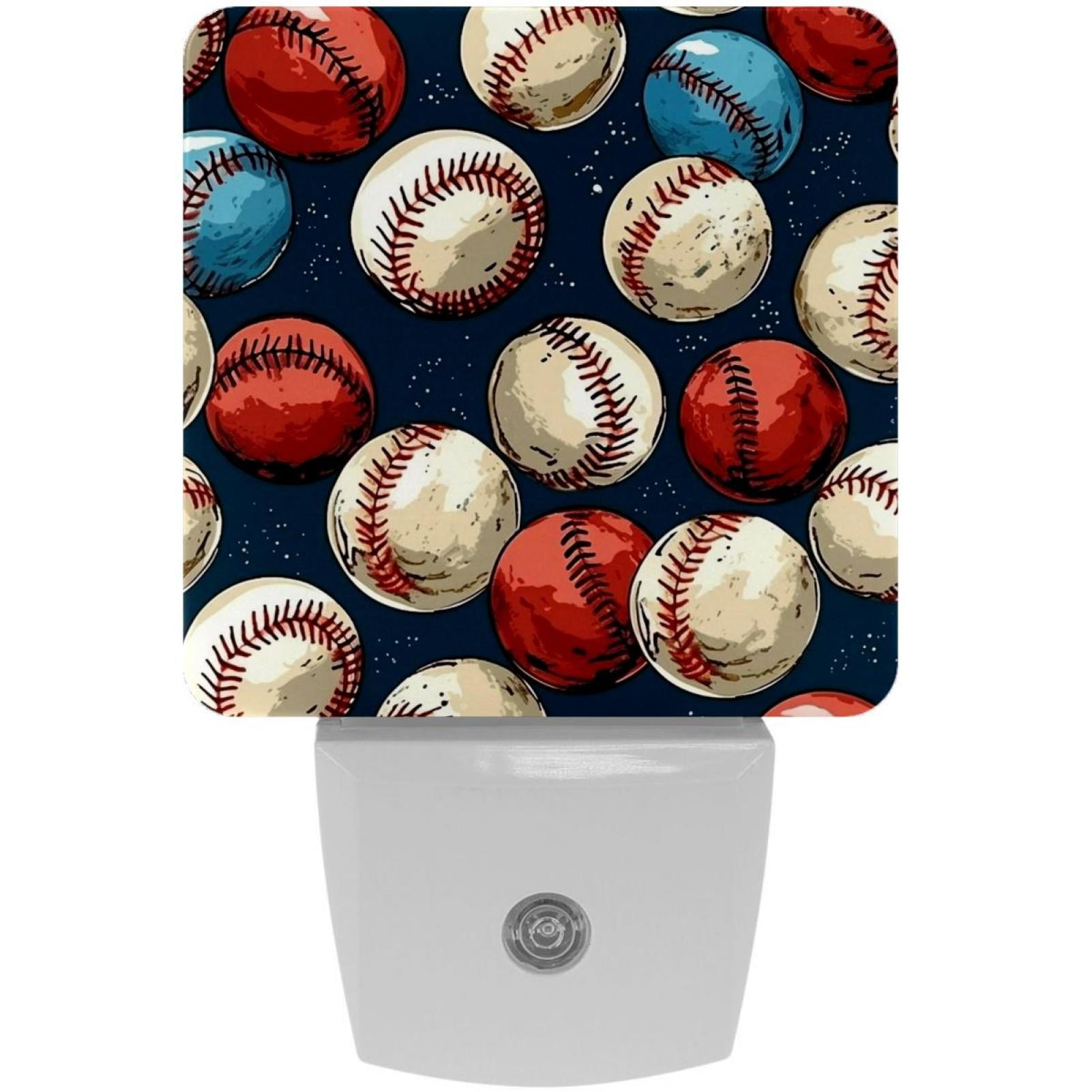 Baseball LED Square Night Lights - Small and Bright Illumination for ...