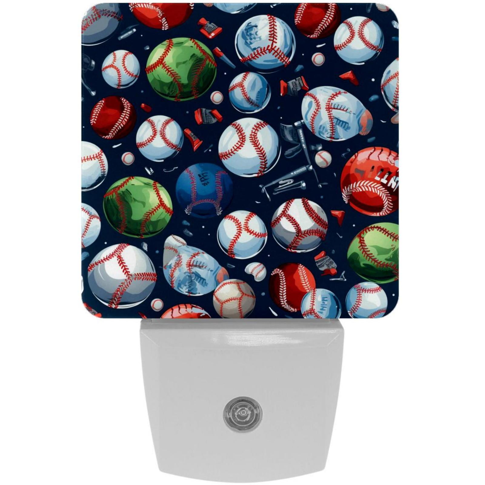 Baseball LED Square Night Lights - Small and Bright Illumination for ...