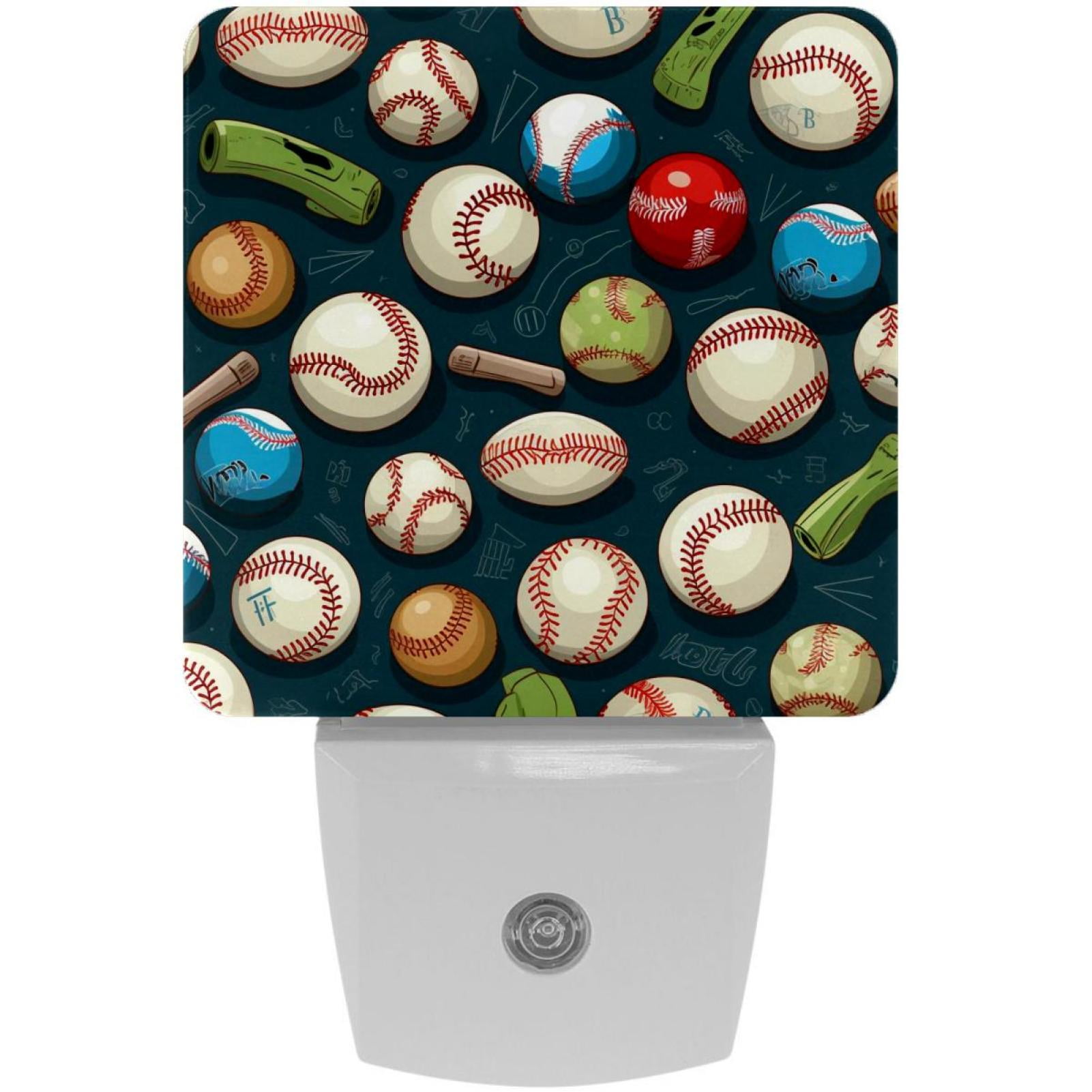 Baseball LED Square Night Lights - Small and Bright Illumination for ...