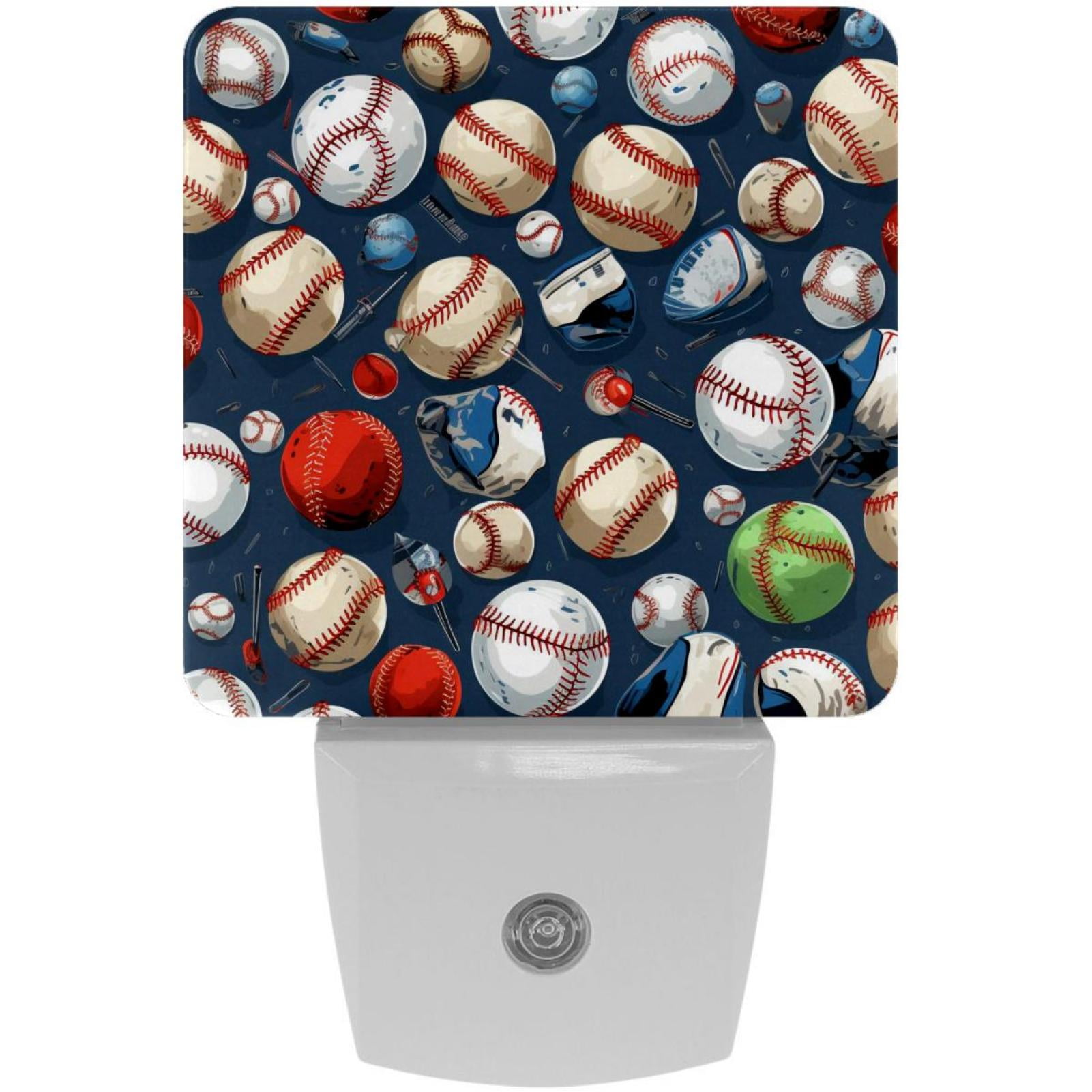 Baseball LED Square Night Lights - Small and Stylish Energy-Saving ...
