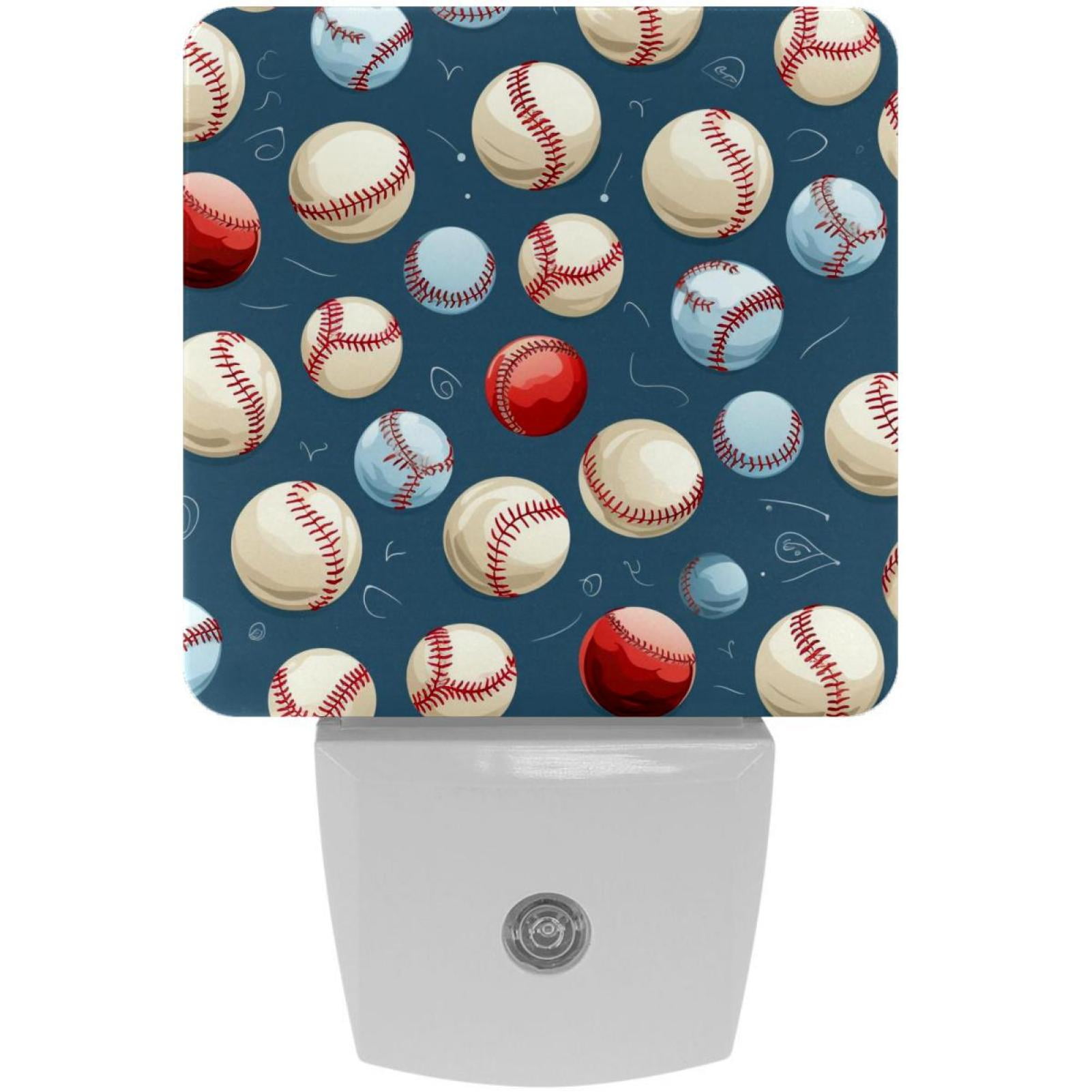 Baseball LED Square Night Lights - Stylish and Functional Nightlight ...