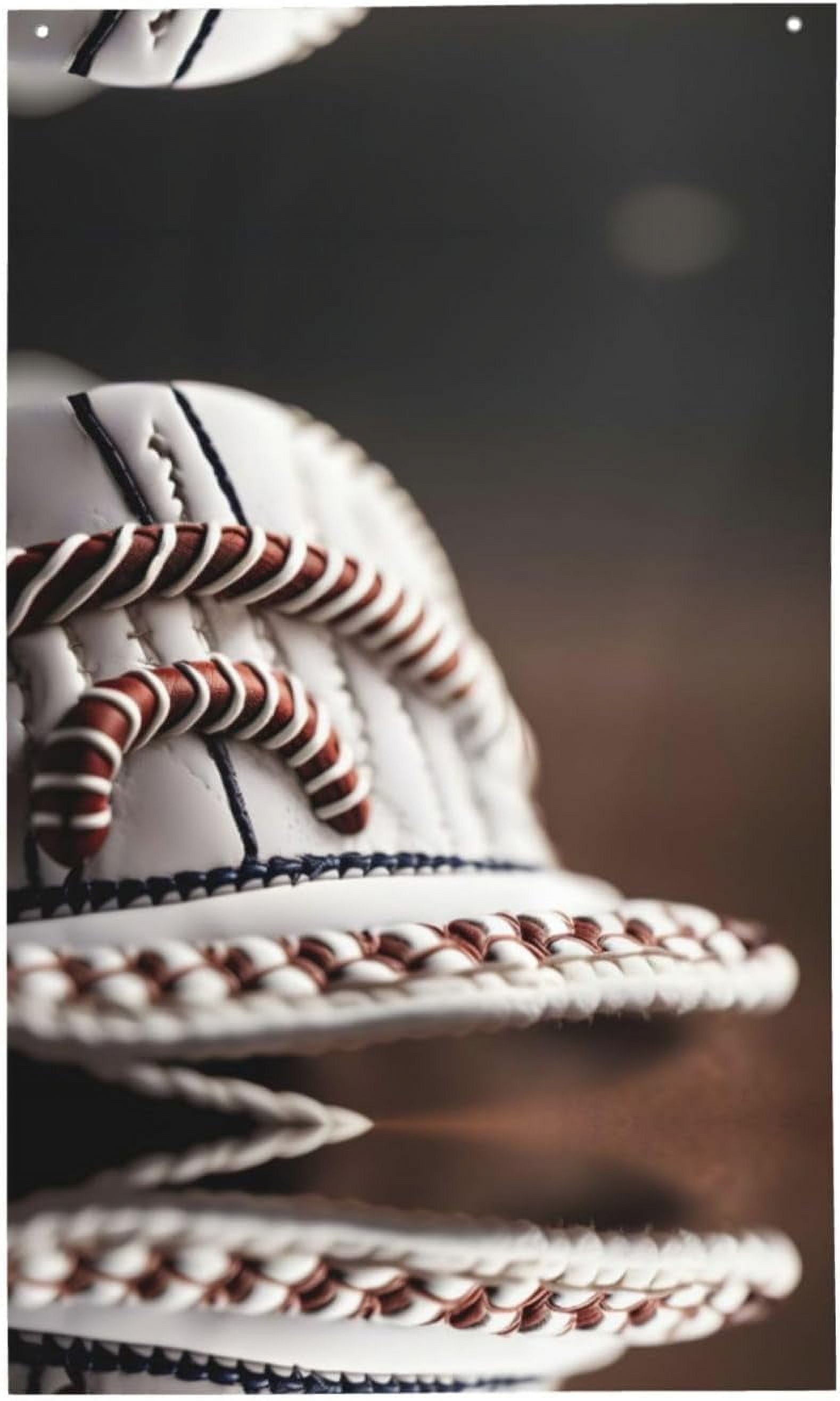 Baseball Lace Close Up Garden Flag Vertical Double Sided Flags Rustic ...