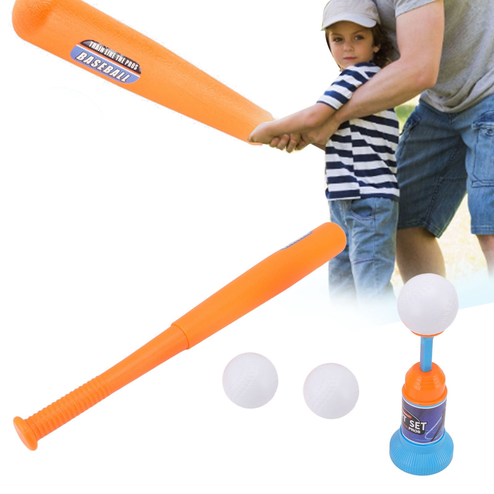 Baseball Launcher Set for Kids, Includes 1 Collapsible Plastic Bat and ...